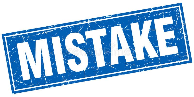 Mistake stamp stock vector. Illustration of rubber, sign - 125008846