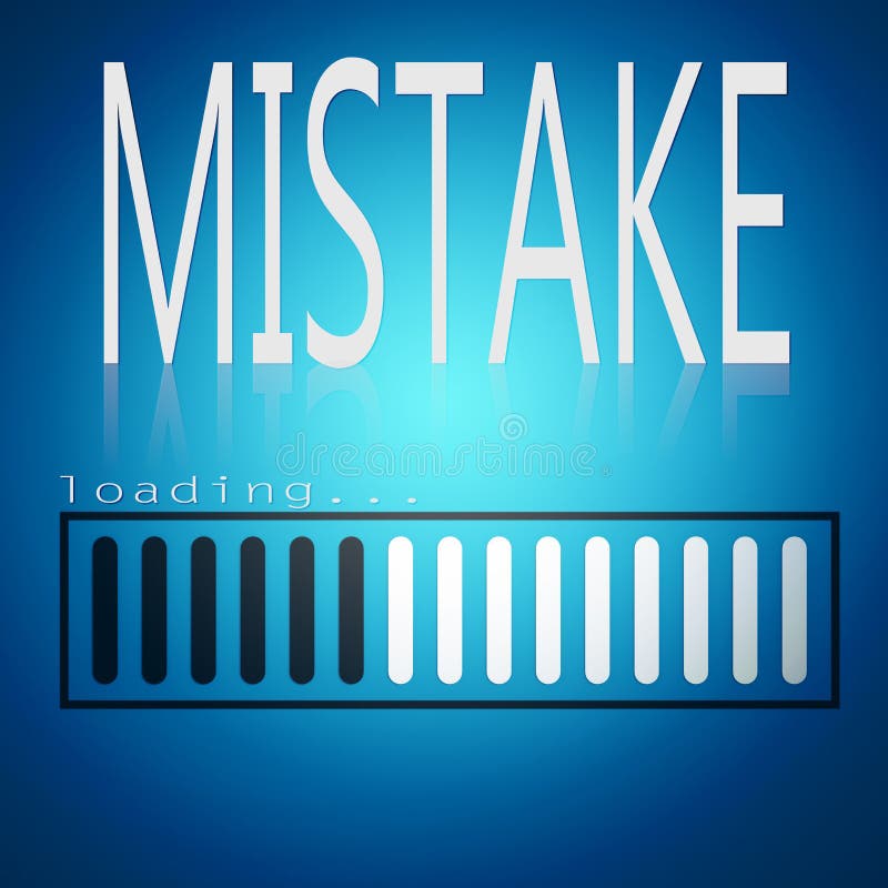 Mistake Word with Check Mark and Pencil Stock Illustration ...