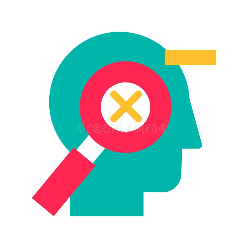 Mistakes Correction Flat Vector Pictogram on White Background Stock ...