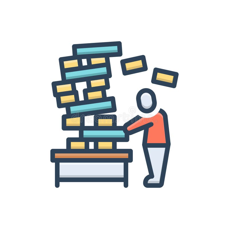 Color Illustration Icon for Mistakes, Blunder and Drag Stock ...