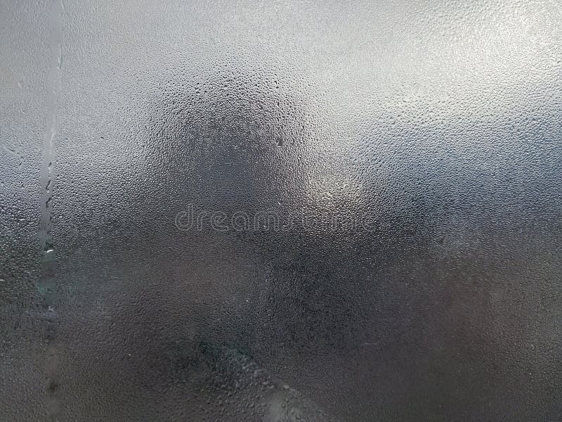 Misted Glass from the Evaporation of Moisture on the Balcony Stock ...
