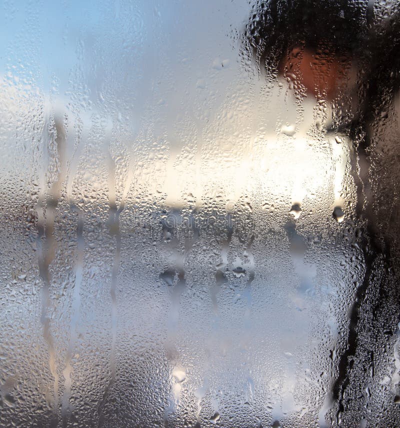 Misted Window in the House As a Background Stock Photo - Image of ...
