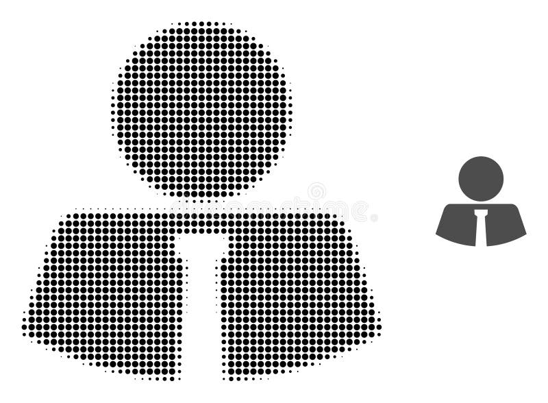 Mister Halftone Dot Icon stock vector. Illustration of halftone - 219317074
