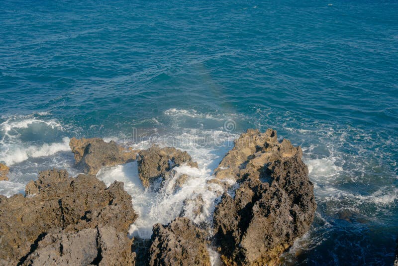 Mistral is Blowing Over the Sea and Some Waves Stock Photo - Image of ...
