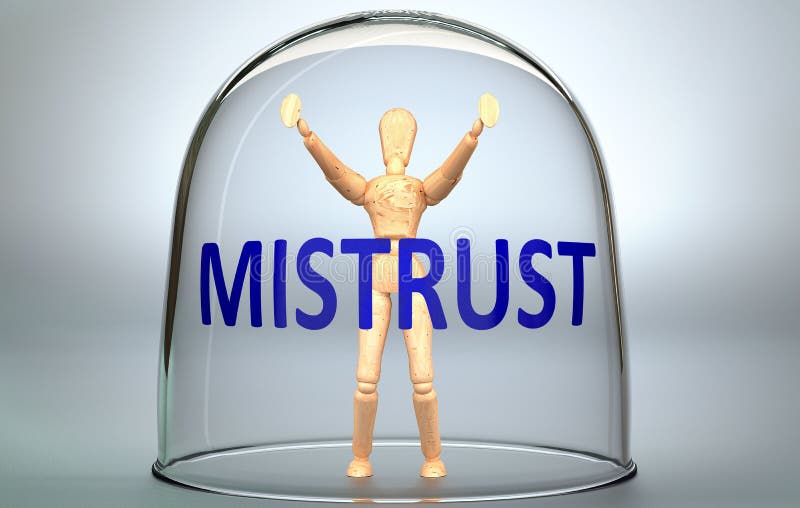 Mistrust and Human Mind - Pictured As Word Mistrust Inside a Head To ...