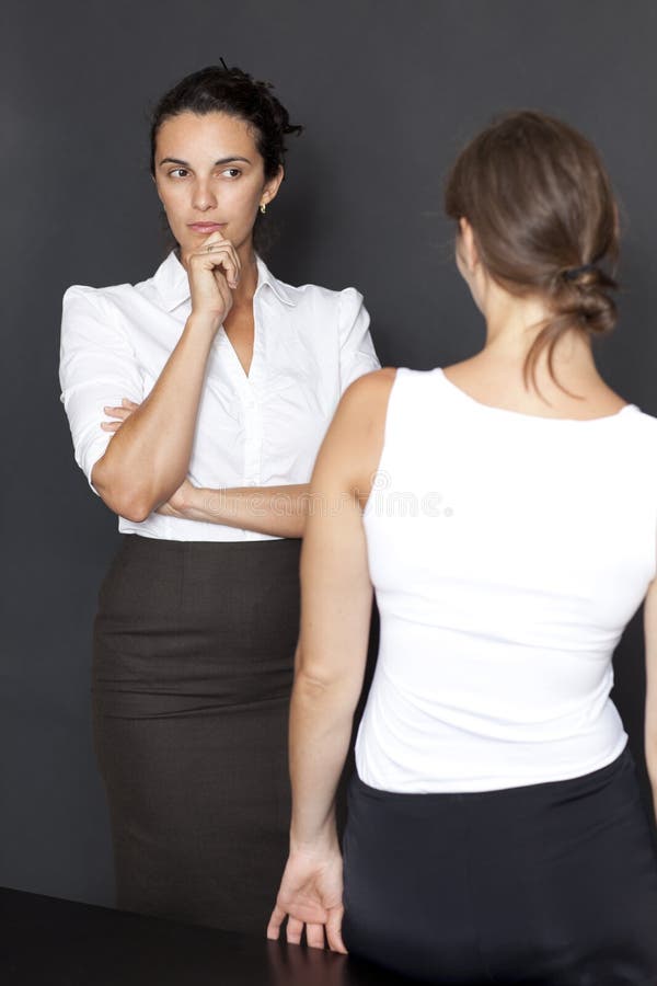 Mistrust between women stock image. Image of haired, select - 26404629