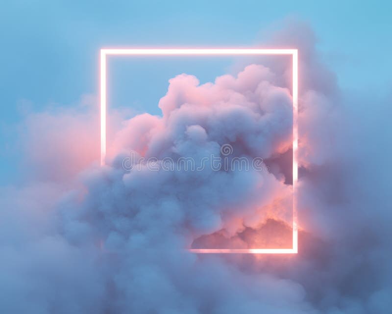 Misty Cloud and Neon Edge AI Innovation Reside within a Luminous Frame ...