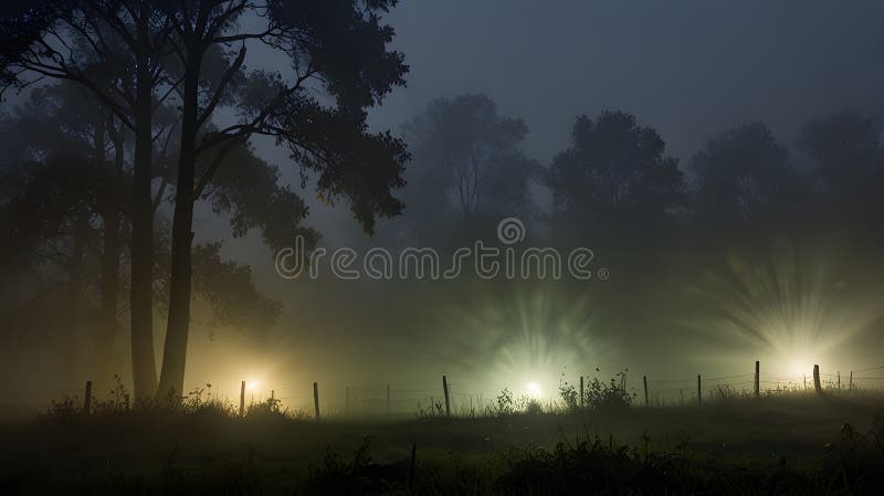 A Misty, Diffused Light Effect with Subtle Movement Stock Illustration ...