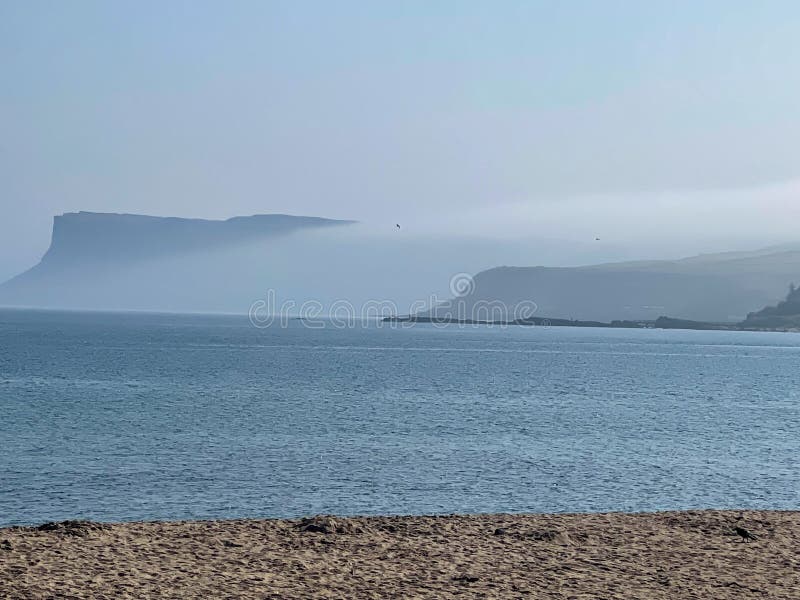 Misty Fairhead Ballycastle Beach Stock Photo - Image of mist, northern ...