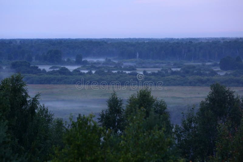 Mist after the rain stock photo. Image of ural, walk - 124489454