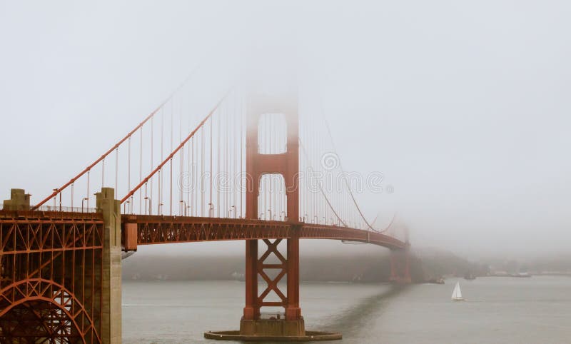 Misty Golden Gate stock image. Image of passing, gate - 46337505