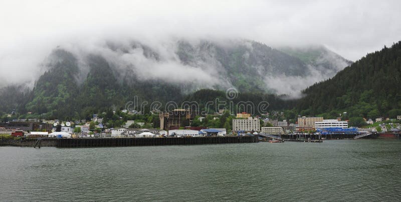 The Misty Harbour of Juneau Editorial Image - Image of june, tenders ...