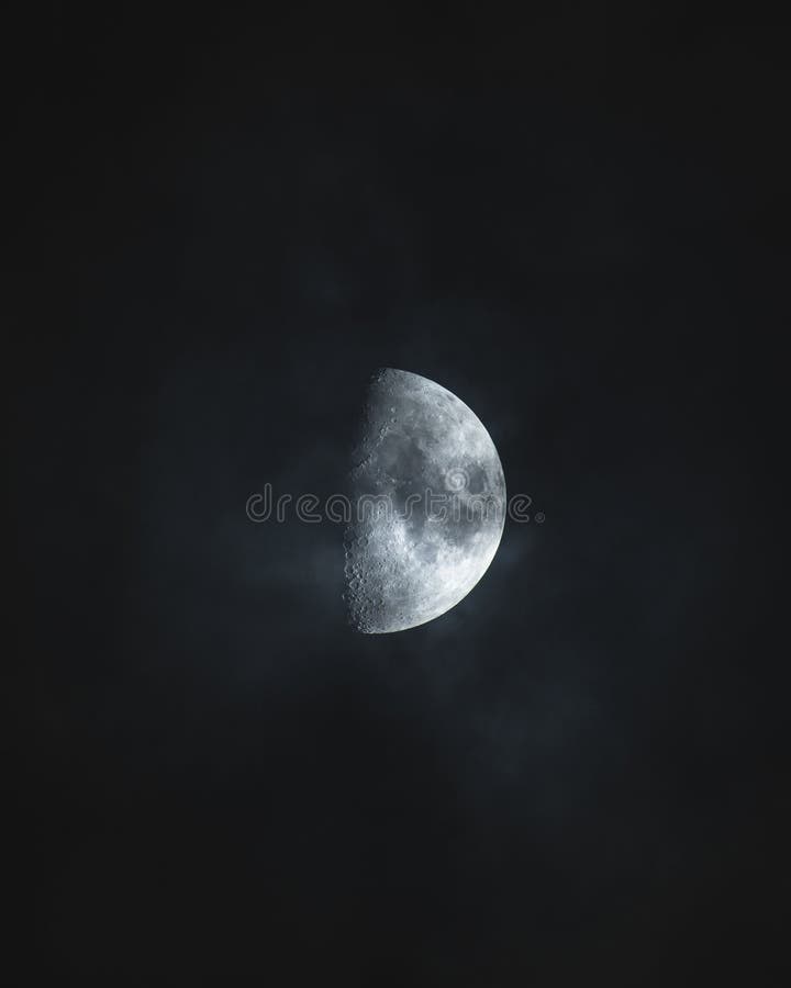 Misty moon night stock image. Image of nigh, night, circle - 247475197