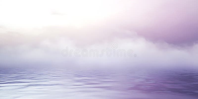 Misty Mountain Landscape: Purple Haze Background Image Stock ...