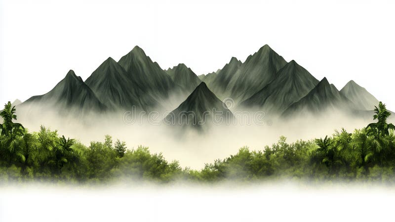 Hazy Forest Mountain Range Stock Illustrations – 1,481 Hazy Forest ...
