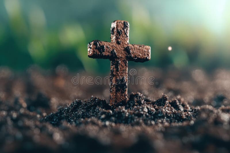 Misty Pathway with Cross - a Peaceful Scene of a Cross on a Path ...