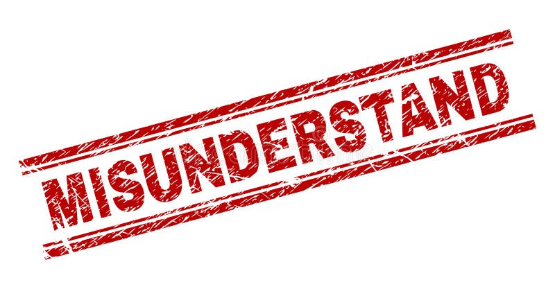 Grunge Textured MISUNDERSTAND Stamp Seal Stock Vector - Illustration of ...