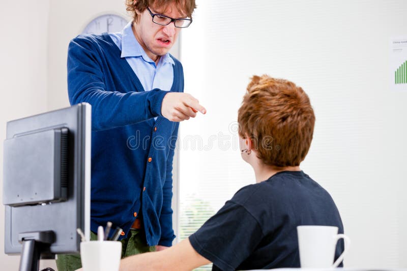 Misunderstanding Arguing and Harassing Each Other Stock Photo - Image ...