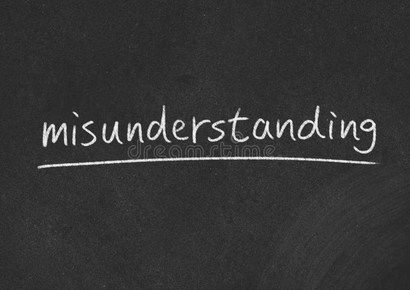 Misunderstanding stock image. Image of blackboard, education - 165259535