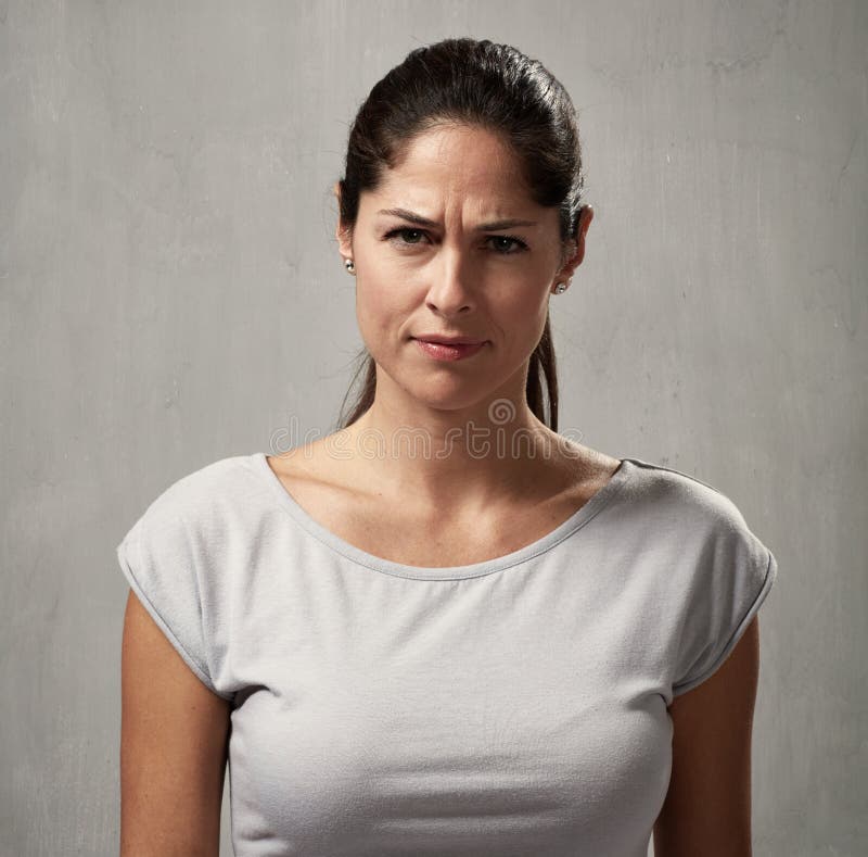 Misunderstanding girl stock photo. Image of misunderstanding - 87803224