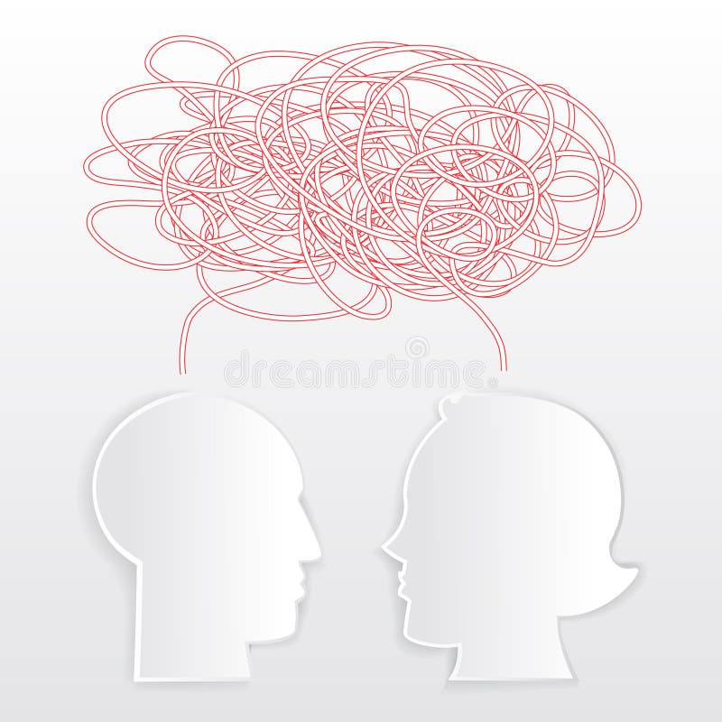 Misunderstanding stock vector. Illustration of collaboration - 46007815