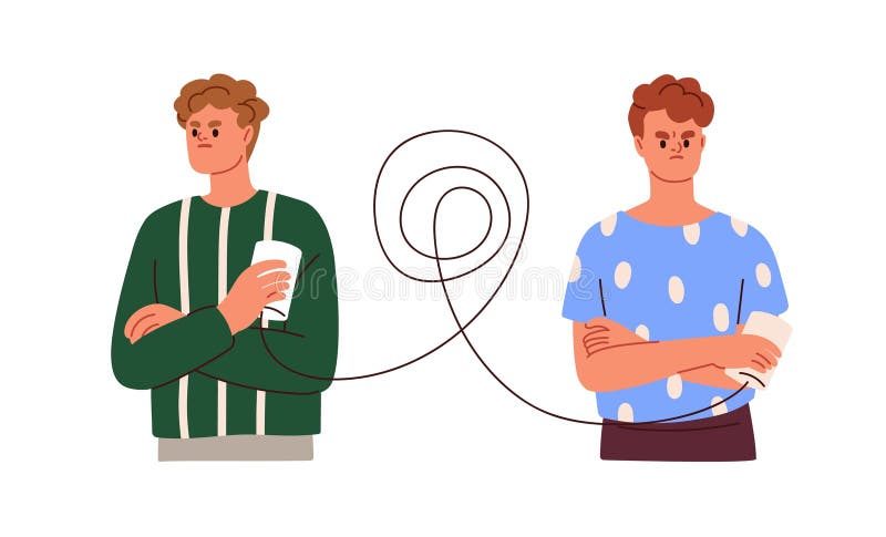 Misunderstanding, Miscommunication, Conflict Concept. Difficulty ...