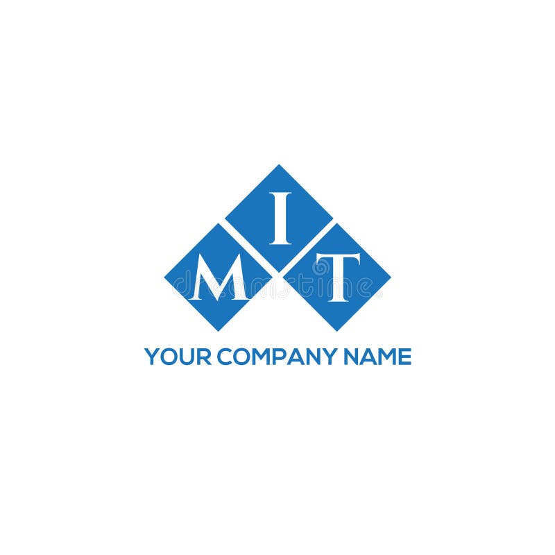 MIT Letter Logo Design on WHITE Background. MIT Creative Initials ...