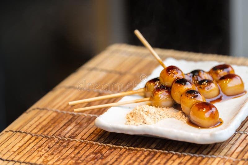 Mitarashi-dango stock image. Image of dumpling, salty - 22158705