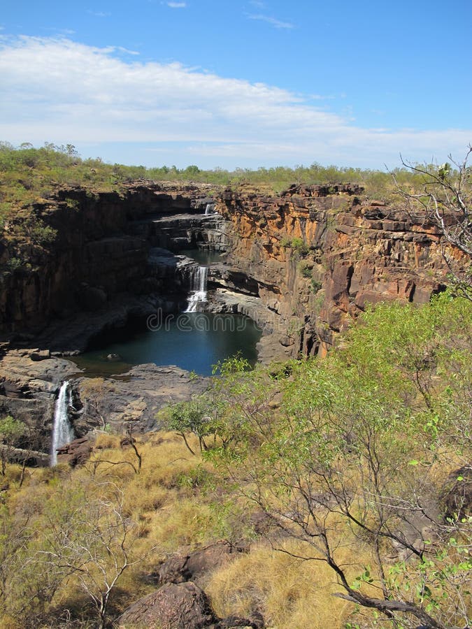 Mitchell Falls, Kimberley, West Australia Stock Image - Image of desert ...
