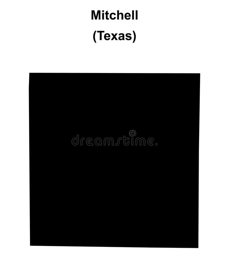 Mitchell outline map stock vector. Illustration of isolated - 361793131