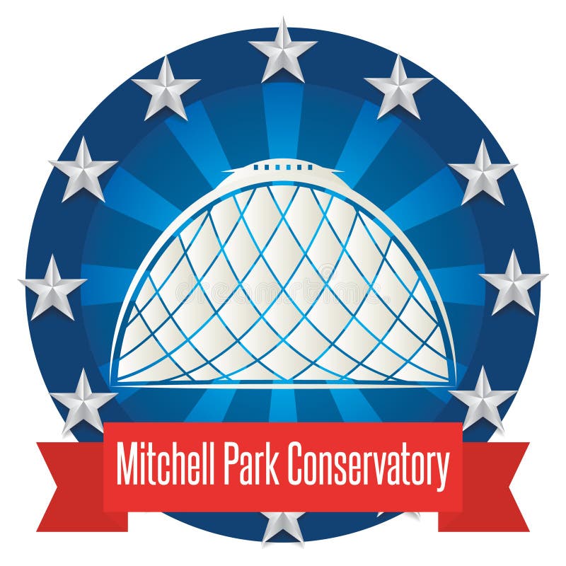 Mitchell Park Conservatory. Vector Illustration Decorative Design Stock ...