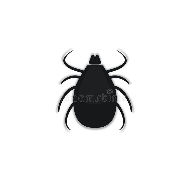 Mite Insect Illustration Over White Stock Illustration - Illustration ...