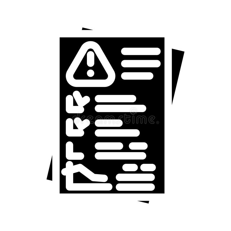 Mitigation Plan Risk Glyph Icon Vector Illustration Stock Vector ...