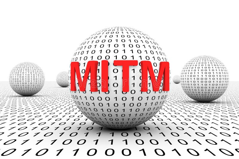 MITM Conceptual Sphere Binary Code 3d Stock Illustration - Illustration ...