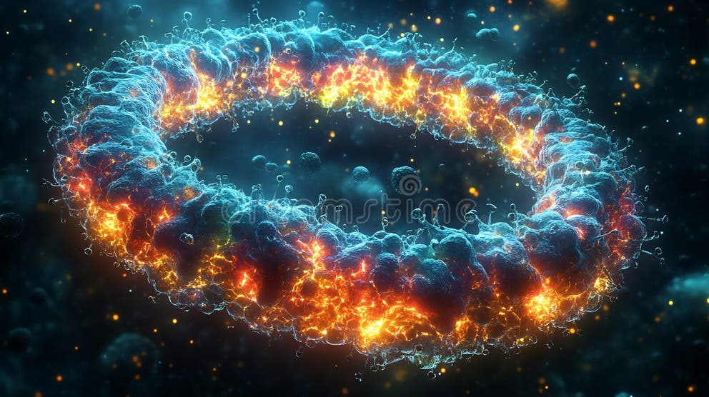 Mitochondrial Genome Visualized with Circular Dna and Key Genes Stock ...