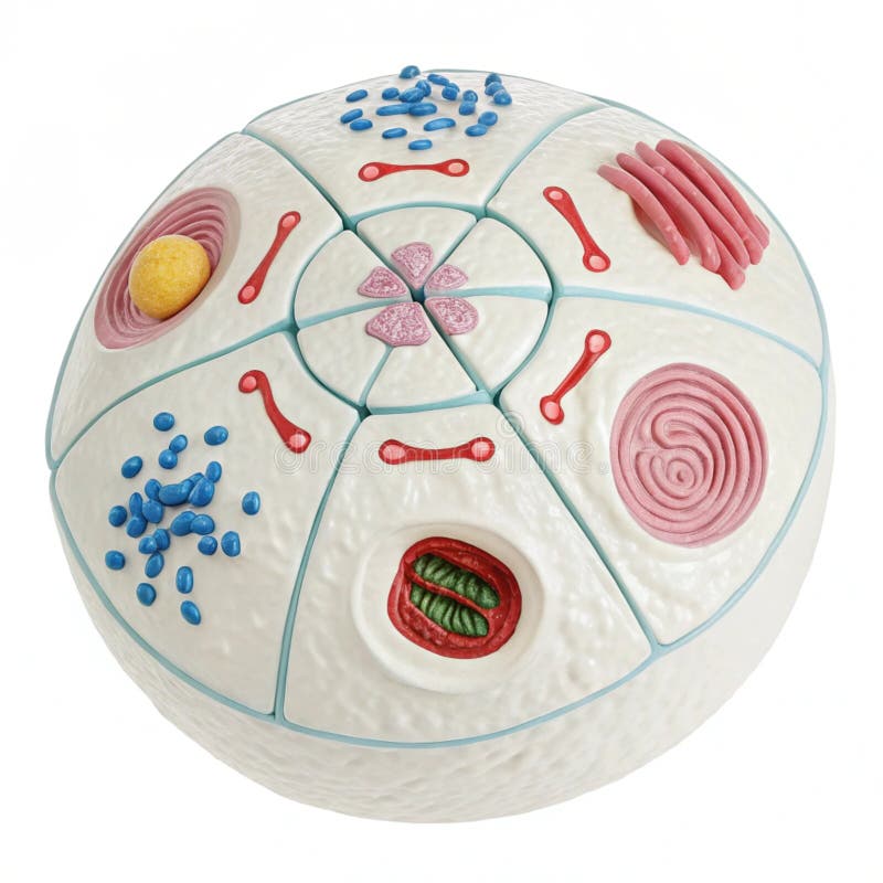 Mitosis Structure Isolated on White Background Stock Illustration ...