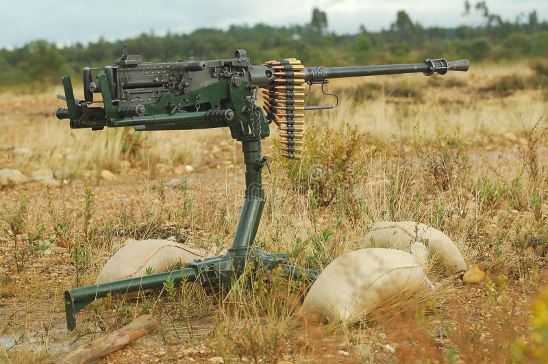 Mitragliatrice antiaerea fotografia stock. Immagine di combattimento ...