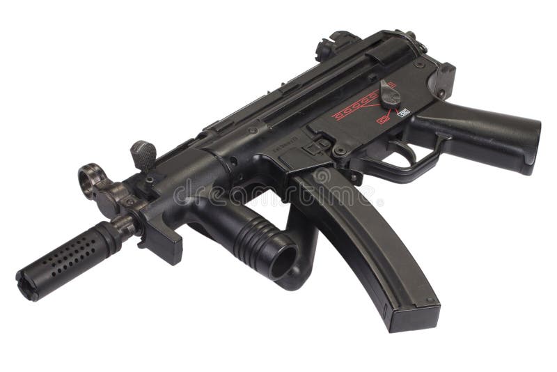 Mitraillette MP5 D'isolement Photo stock - Image du arme, coup: 44500952