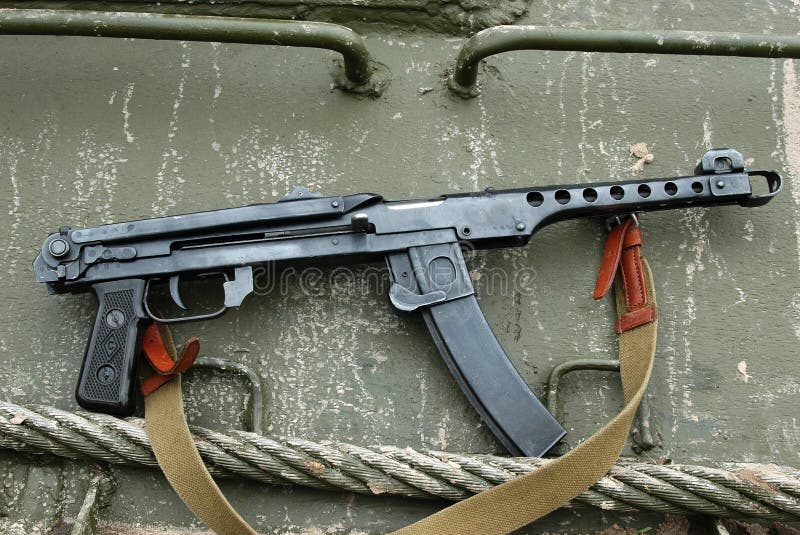 Vieille Mitraillette Des Etats-Unis Image stock - Image du etats ...