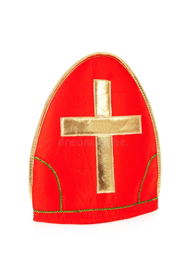 Mitre of Sinterklaas and Hat of Zwarte Piet Stock Photo - Image of ...