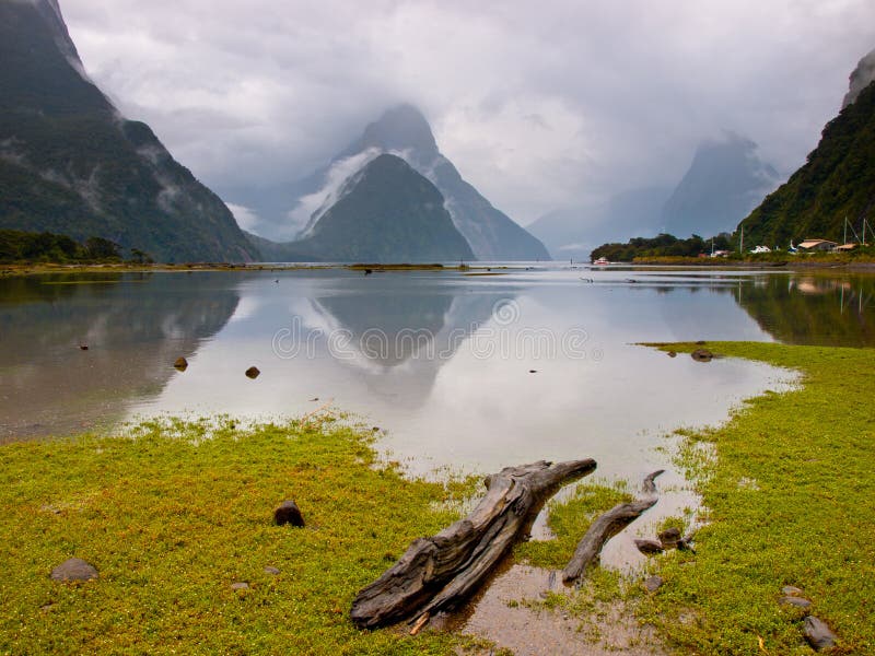 Mitre Peak Milford Sound stock photo. Image of natural - 28336890