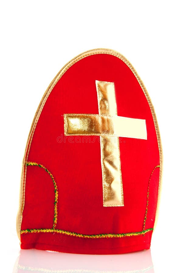 Mitre of Sinterklaas and Hat of Zwarte Piet Stock Photo - Image of ...