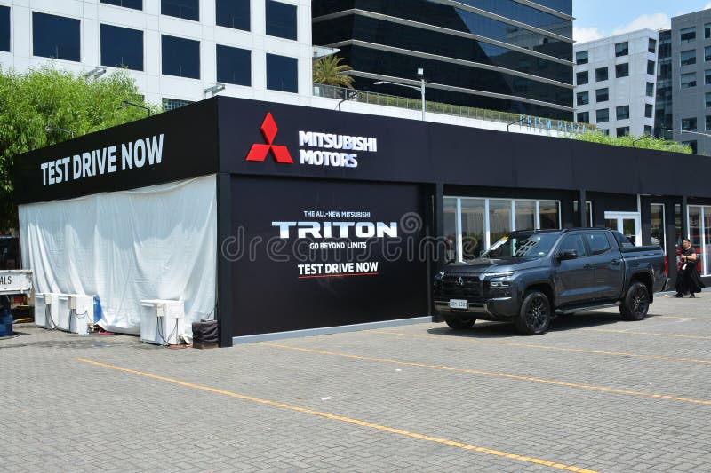 Mitsubishi Booth Autofest Test Drive Pasay Philippines Stock Photos ...