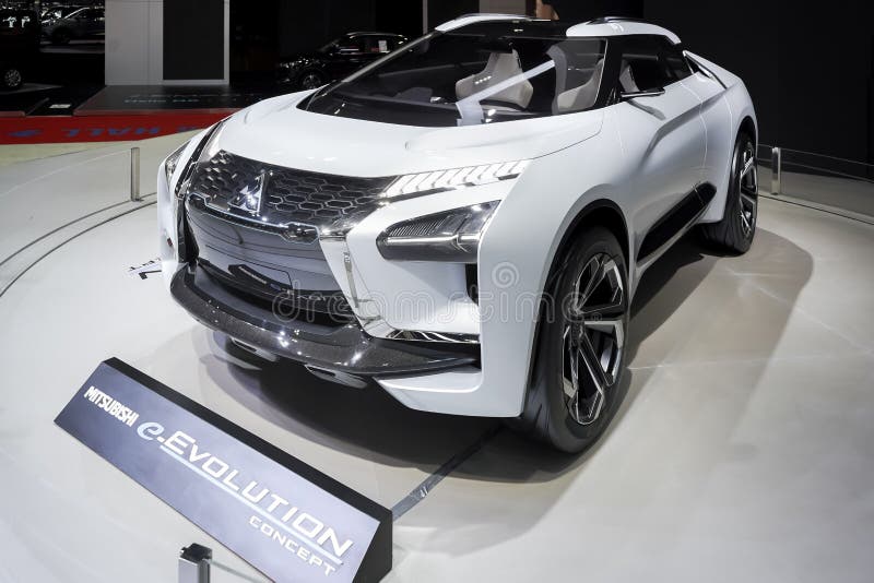 Mitsubishi E Evolution Concept Car in Motor Show 2019 Editorial Stock ...