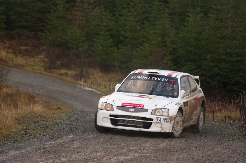 Mitsubishi Evo rally car editorial photography. Image of stephen - 12138547