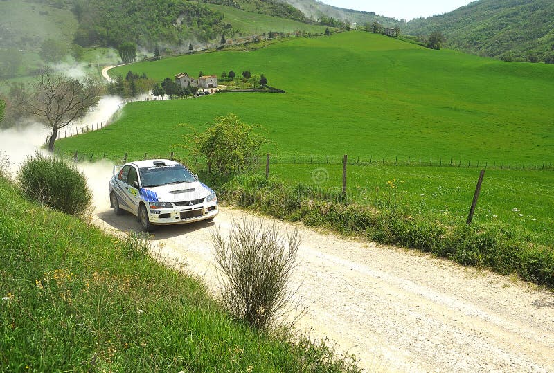 Mitsubishi Lancer Evo IX Rally Car Editorial Photography - Image of ...