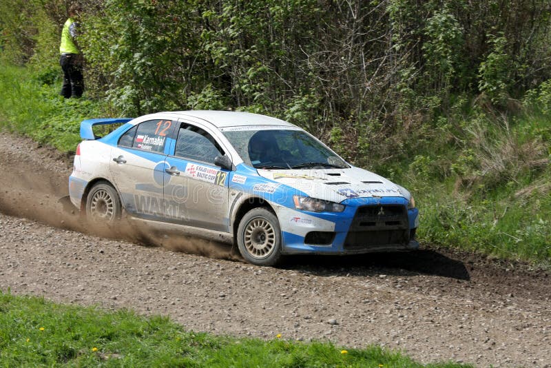 Mitsubishi Lancer EVO WRC Racing Editorial Stock Photo - Image of ...