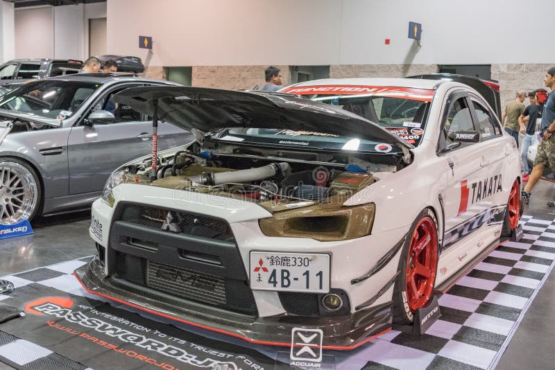 Mitsubishi Lancer on Display Editorial Photo - Image of culture, driver ...