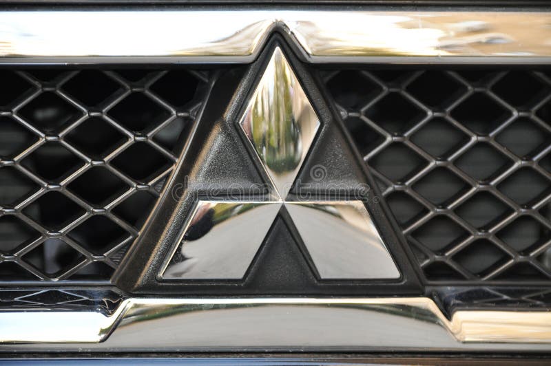 Mitsubishi symbol editorial stock photo. Image of front - 18825368