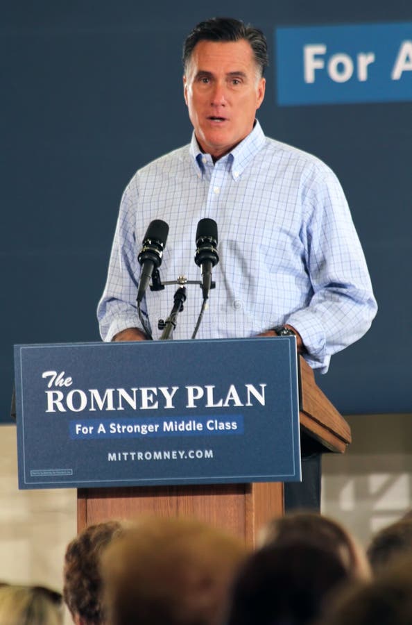 Mitt Romney editorial stock photo. Image of america, supporters - 25995268